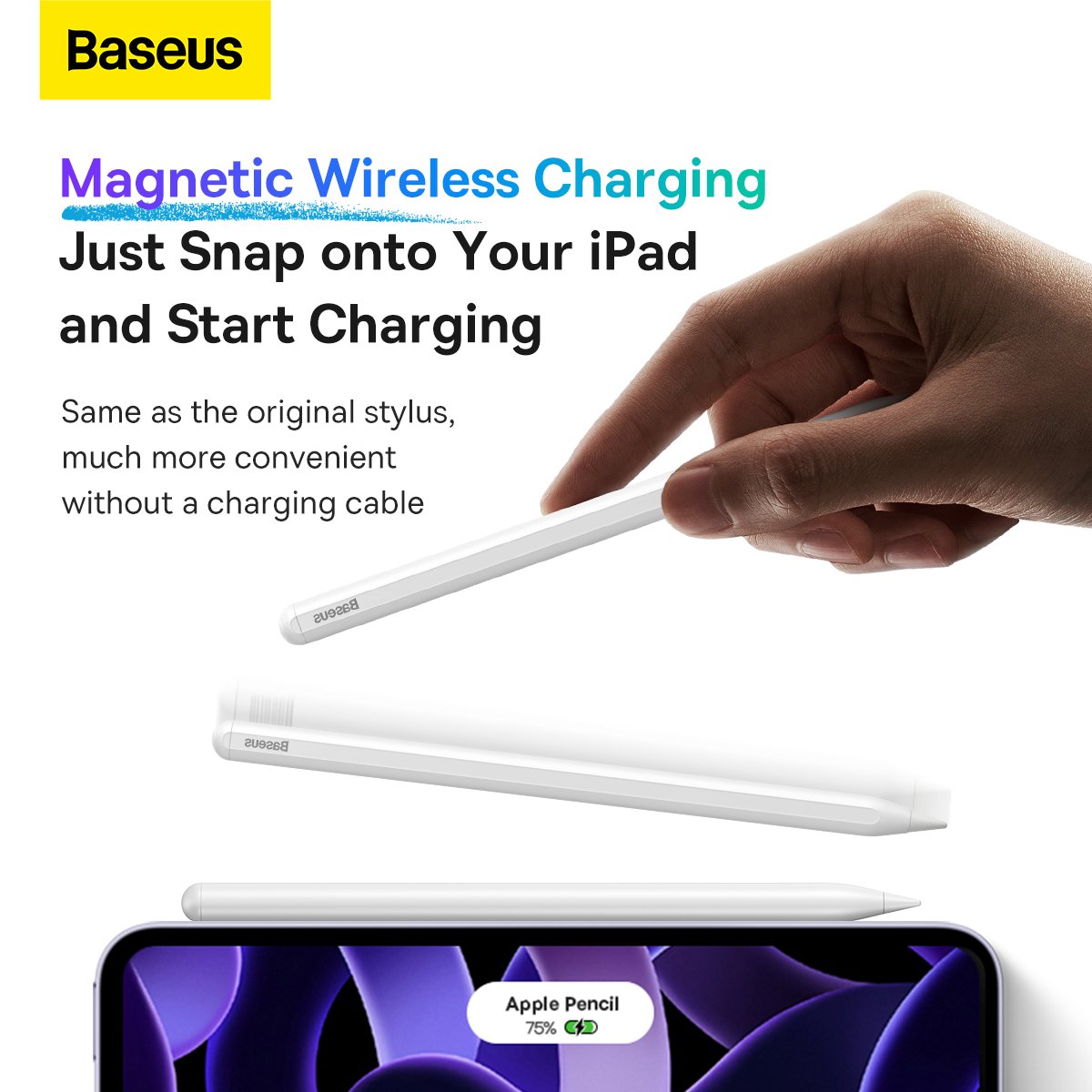 Baseus Smooth Writing Wireless Charging Stylus (Active + Wireless ...