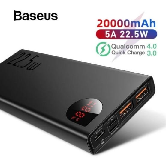 Baseus Adaman Metal 22.5W 20000mAh Fast Charging Power Bank - Baseus ...