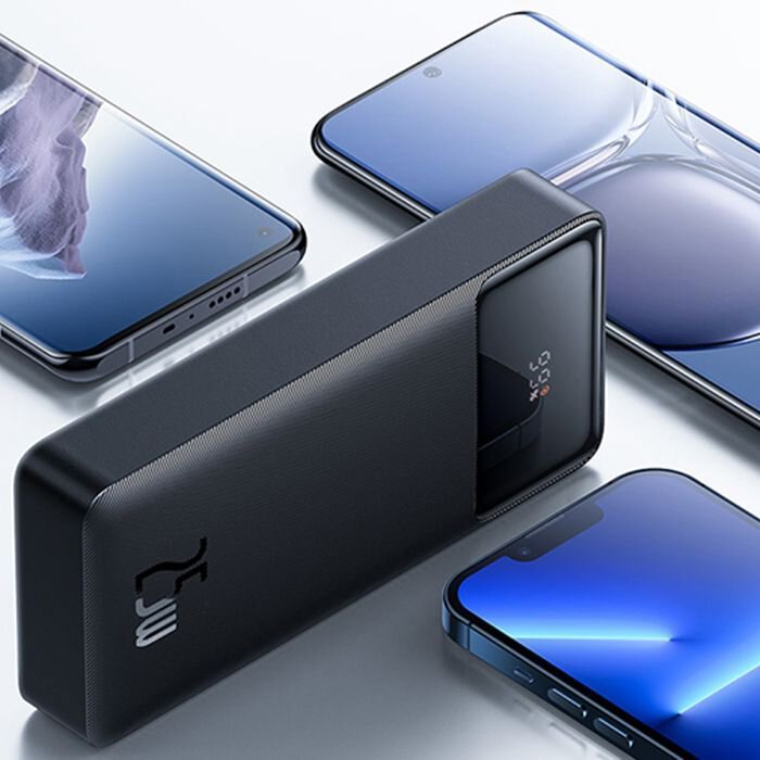 Baseus Bipow 20000mAh Digital Display Fast Charge Power Bank 25W Black ...