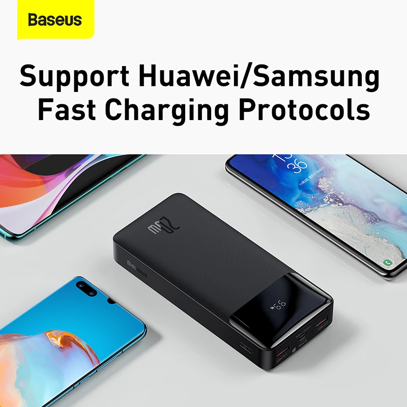 Baseus Bipow Digital Display 20000mAh Power Bank 20W - Baseus Official ...