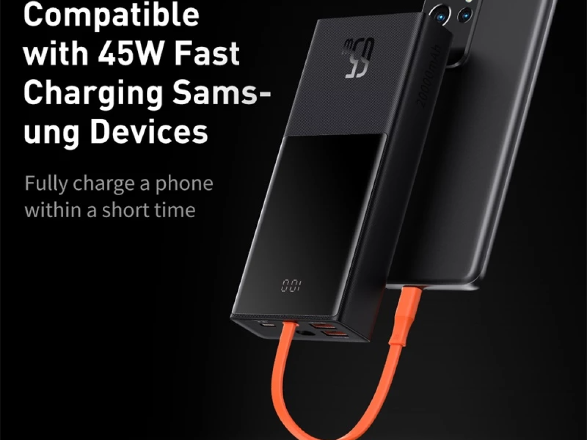 Baseus Elf 65W 20000mAh Digital Display Fast Charging Power Bank Price ...