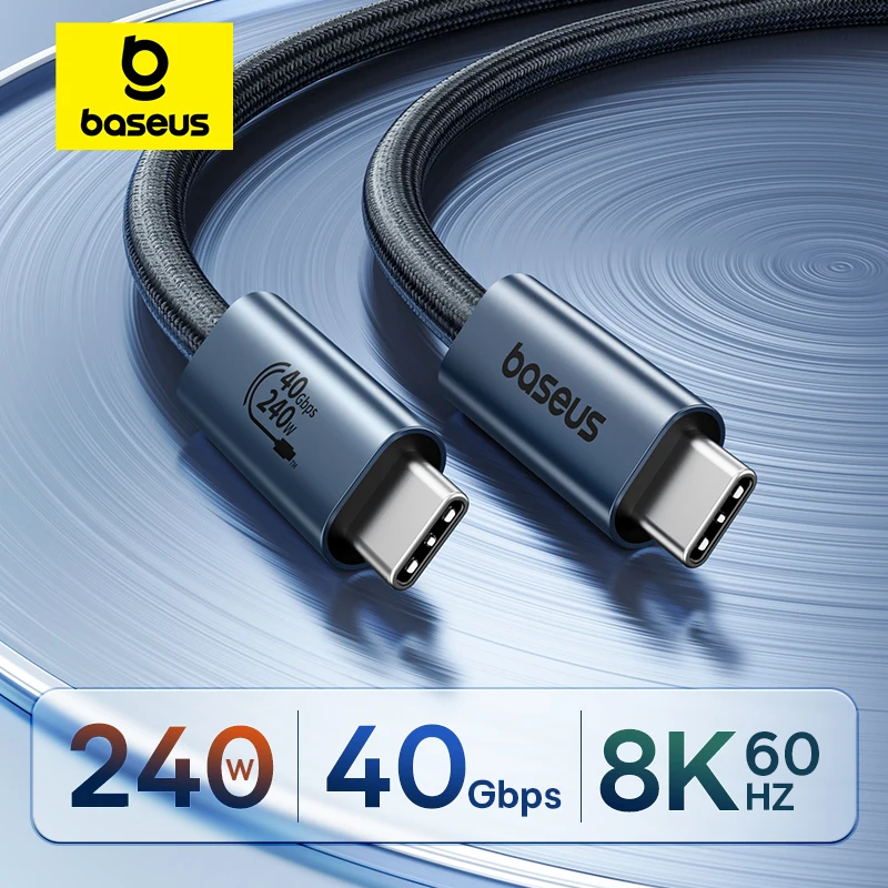 Baseus Flash Series 2 USB4 Full Featured Data Cable Type-C to Type-C ...