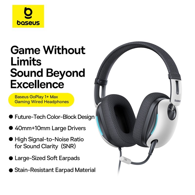 Baseus GoPlay 1+ Max Gaming Wired Headphones USB-A - Baseus Official Store