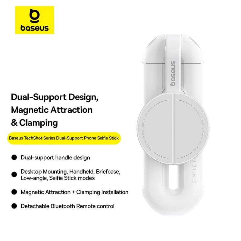 Baseus TechShot Dual-Support Phone Selfie Stick - Baseus Official Store